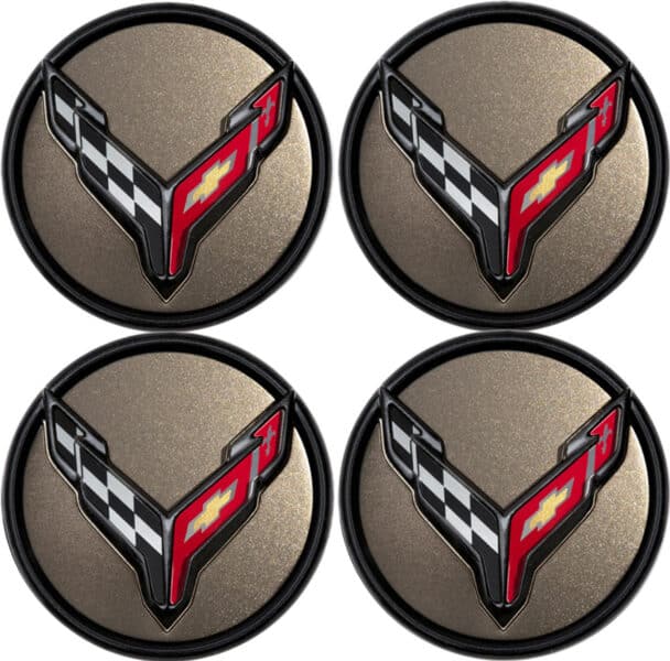 GM C8 Corvette Center Caps - Tech Bronze - Corvette Garage