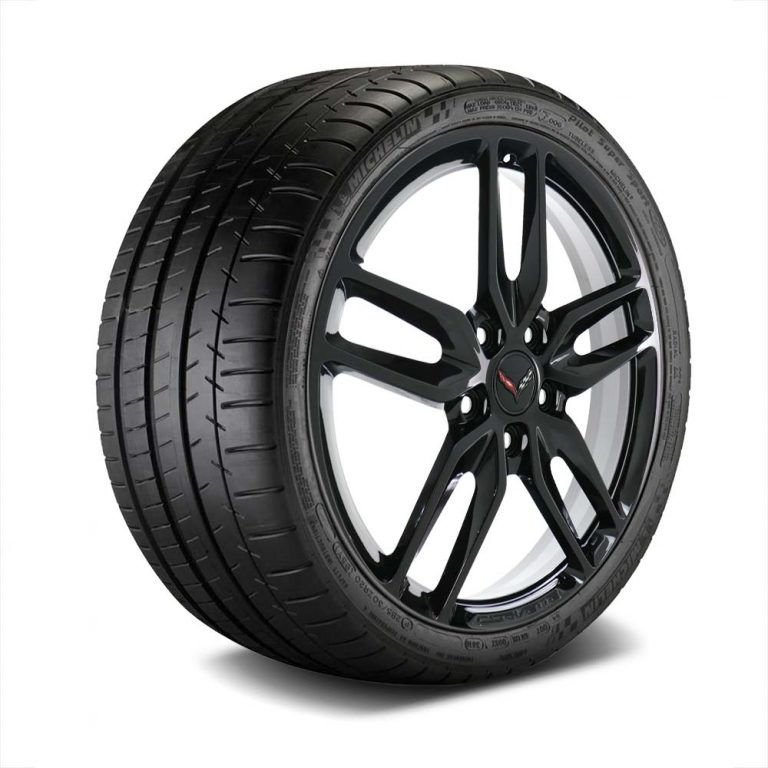 C7 Z51 Reproduction Black Wheel Tire Package for C6 Corvette