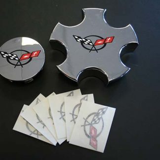 2014-2019 C7 Corvette Logo Decals for Center Caps - Corvette Garage