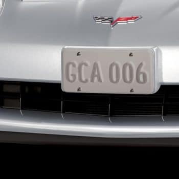 C6 Corvette Front License Plate Holder - Corvette Garage