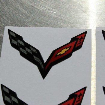 GM C8 Corvette Stingray Rear Emblem - Corvette Script - Corvette Garage