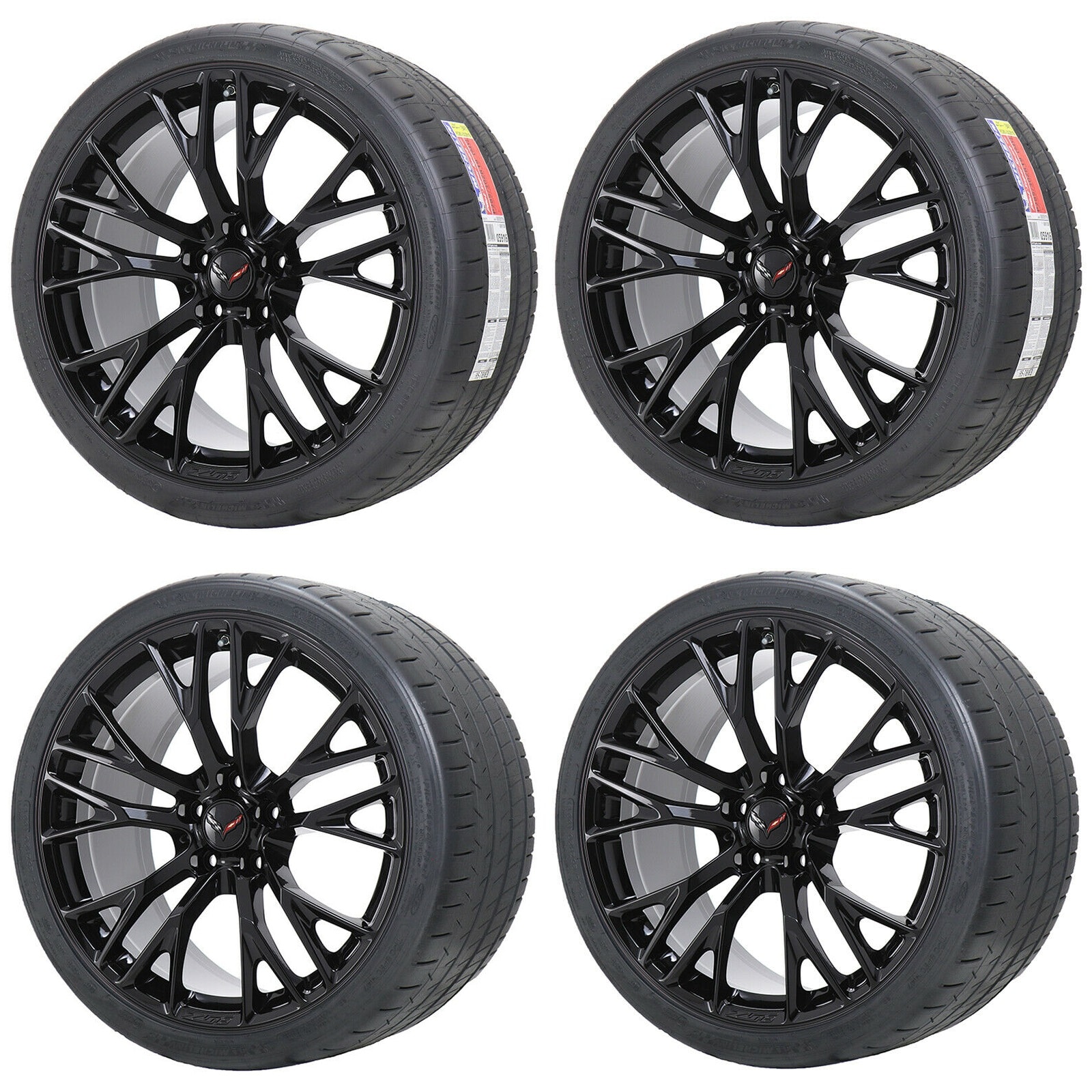 GM C7 Z06 Black Corvette Wheel & Michelin Tire Package