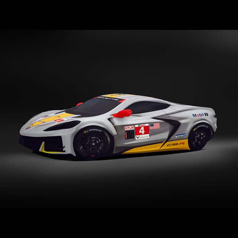 GM C8 Corvette C8R Rendered Car Cover - Corvette Garage