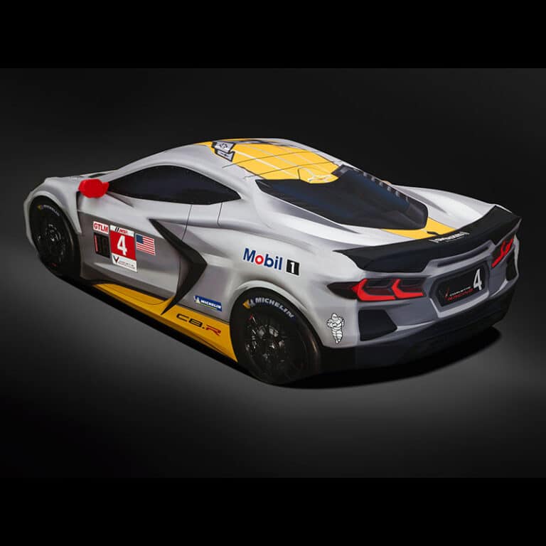 GM C8 Corvette C8R Rendered Car Cover - Corvette Garage