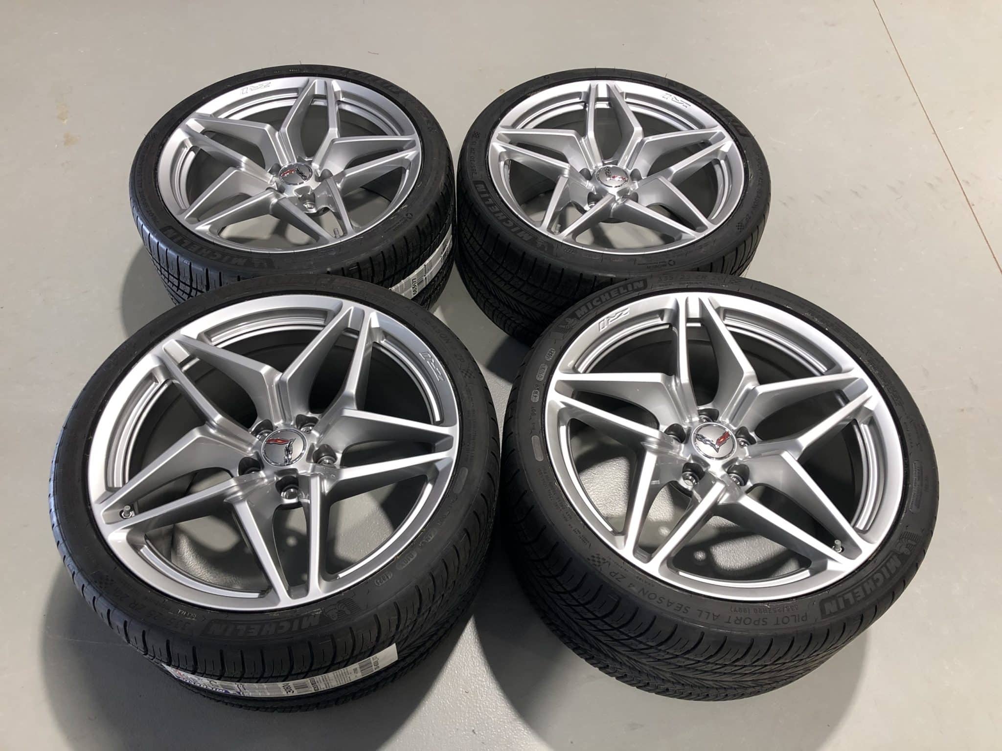 GM OEM C7 ZR1 Chrome Corvette Wheel Set